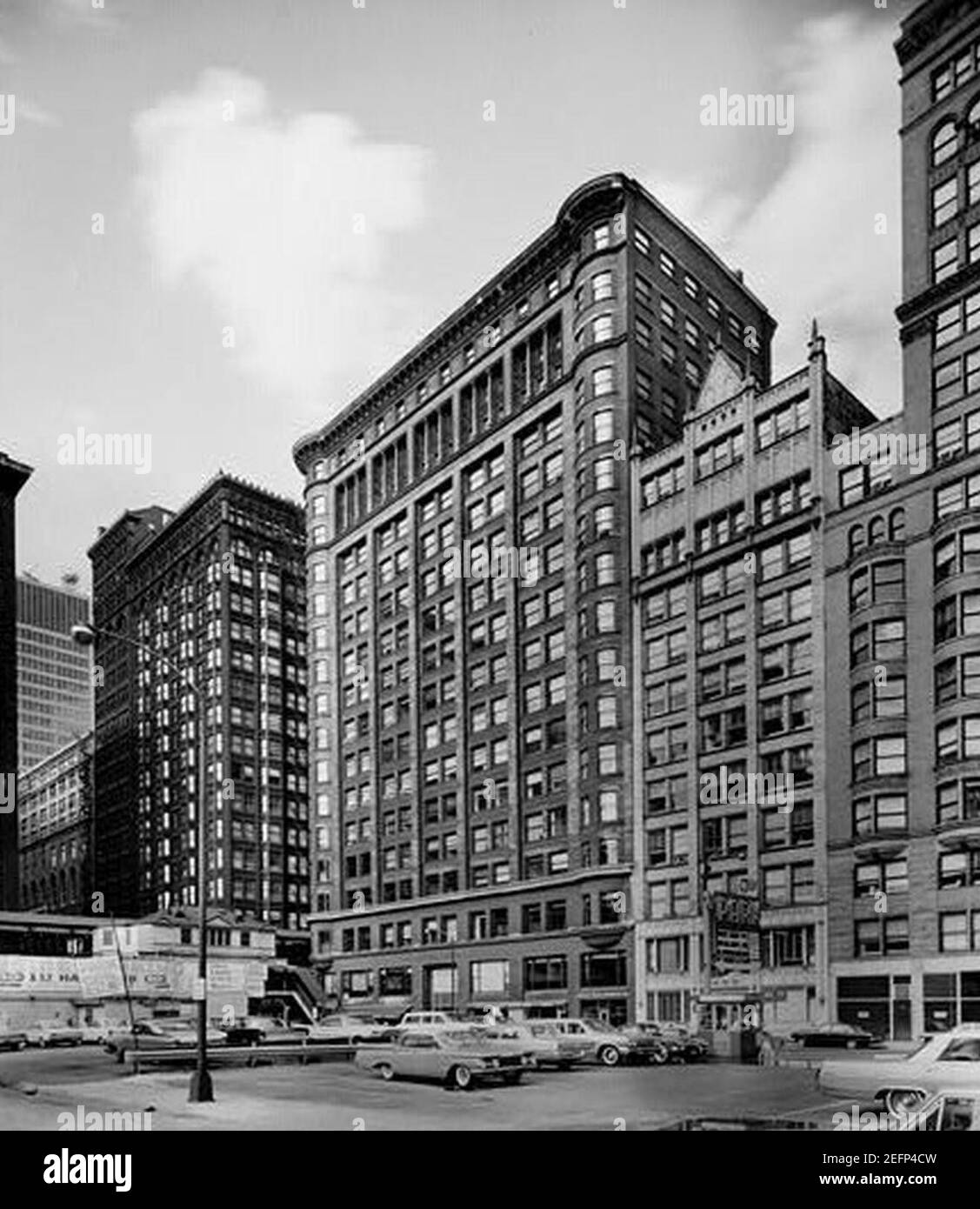 Chicago old building Black and White Stock Photos & Images - Alamy