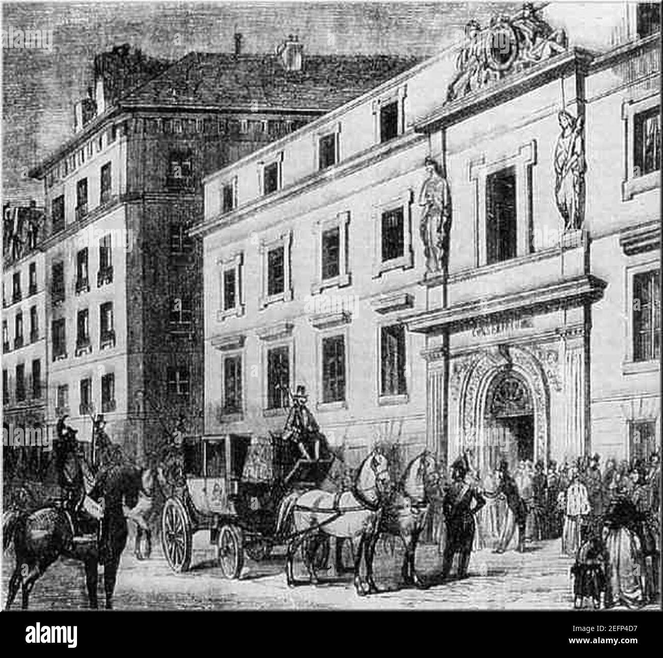 Old Conservatoire de Paris building, early19th century Stock Photo - Alamy