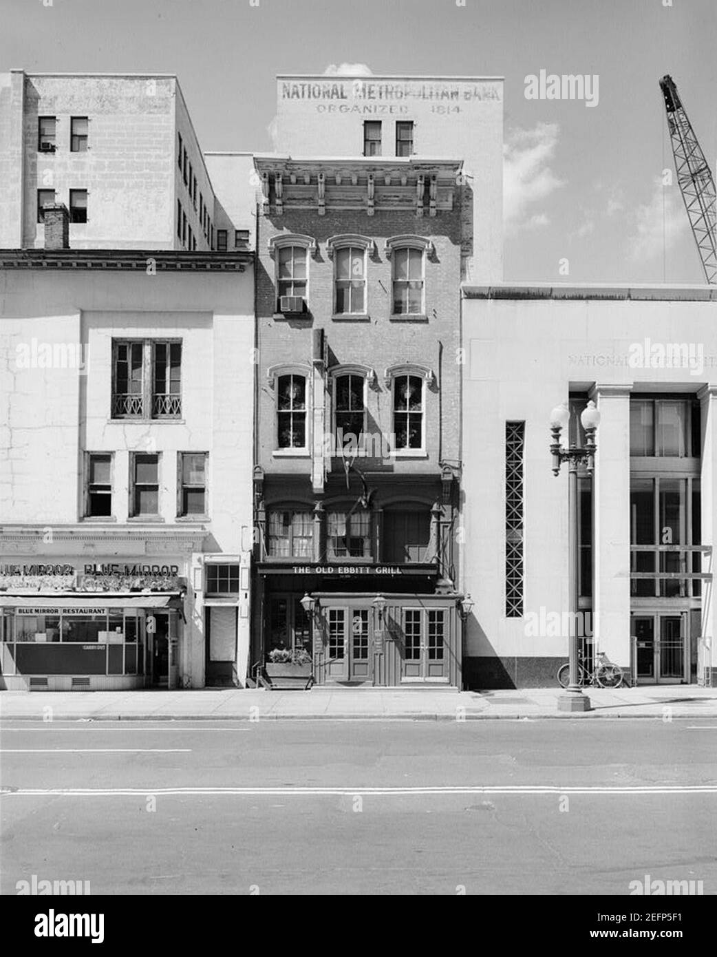 Old Ebbitt Grill Old F Street Location front 1967 Stock Photo - Alamy
