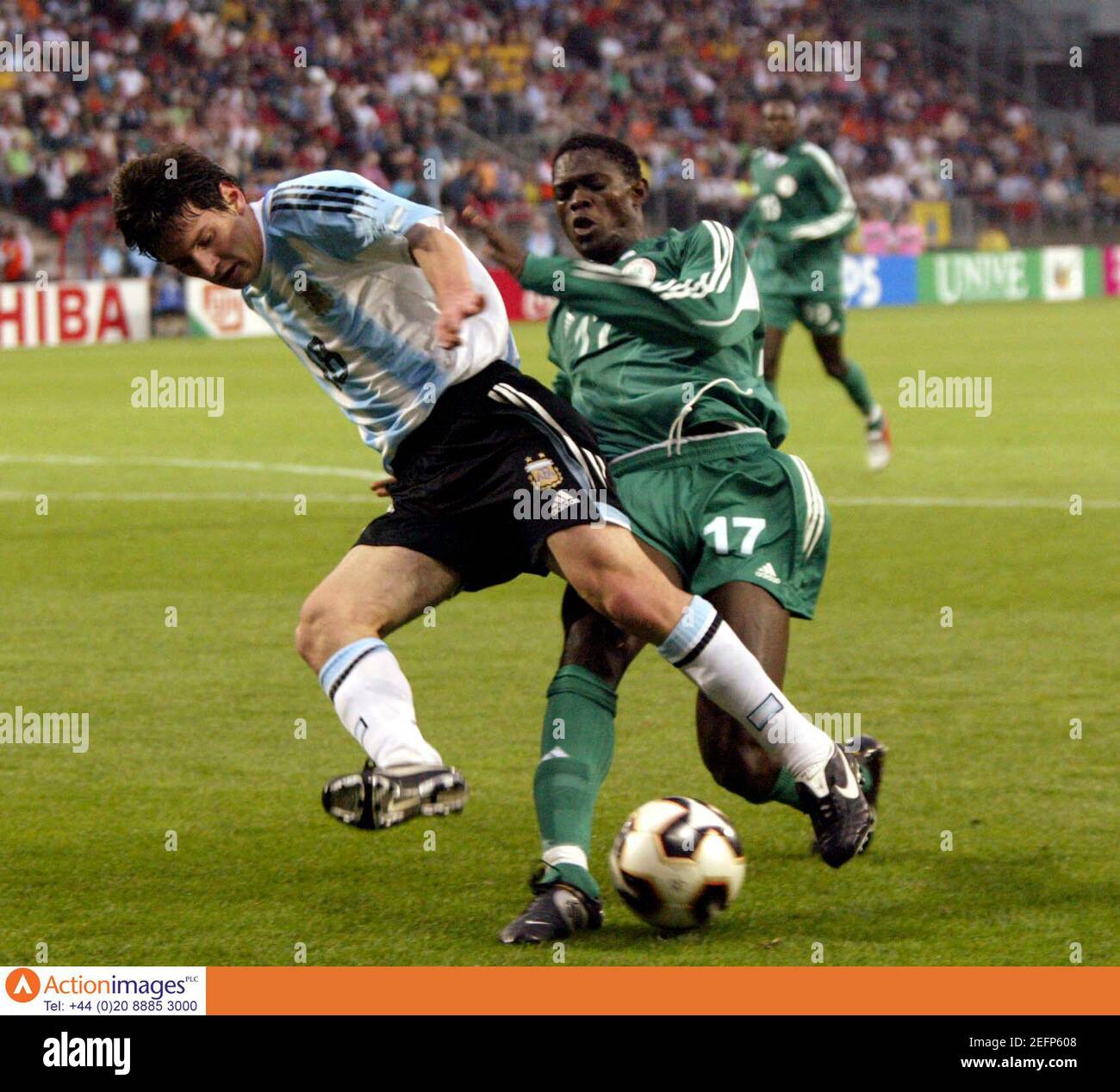 Messi fouled argentina hi-res stock photography and images - Alamy