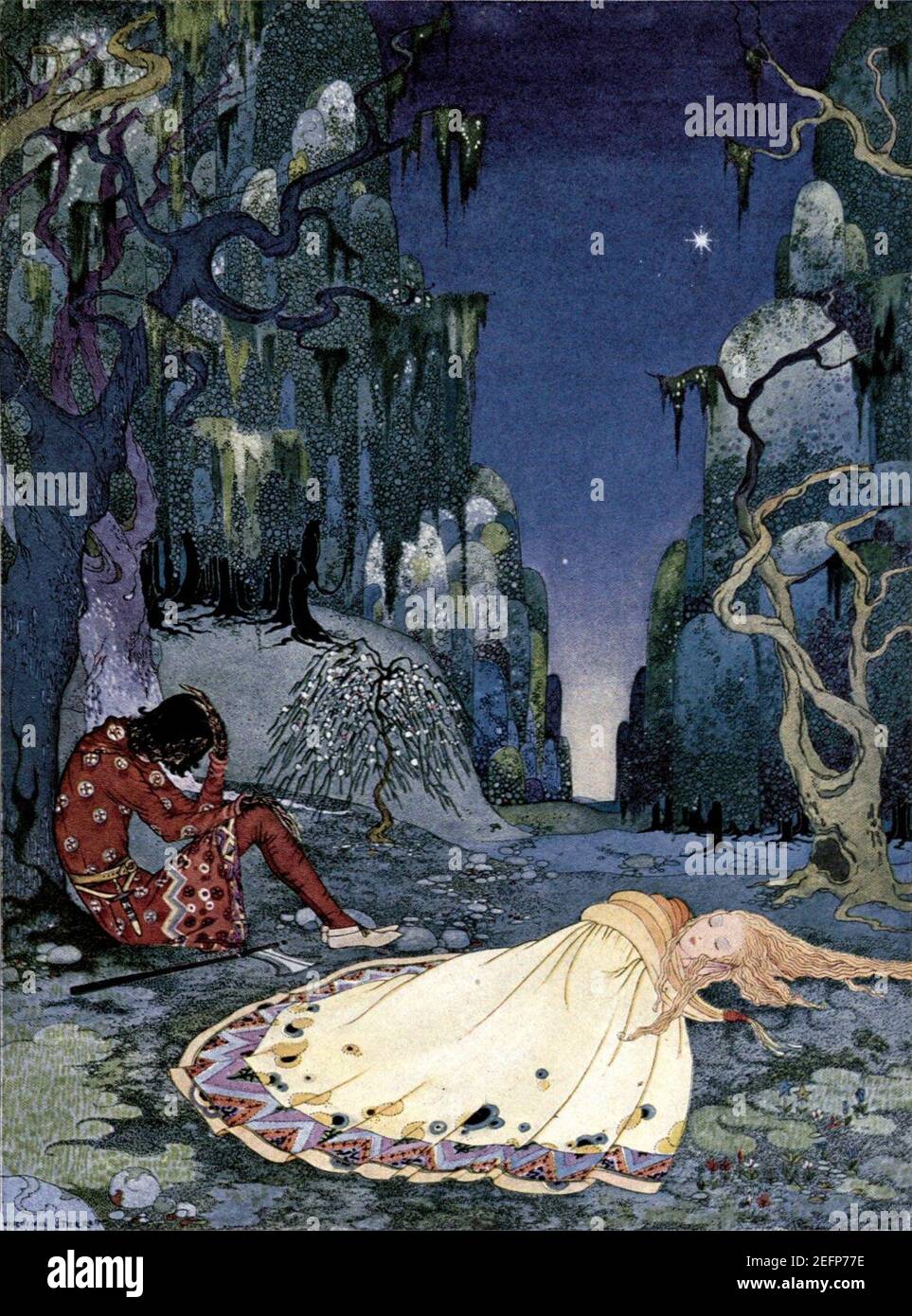 Old french fairy tales 0265 Stock Photo - Alamy