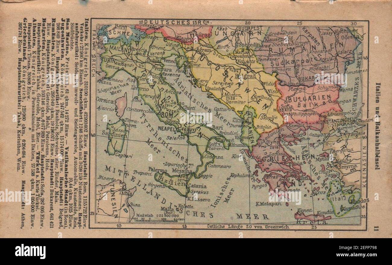 Map of the balkans hi-res stock photography and images - Alamy