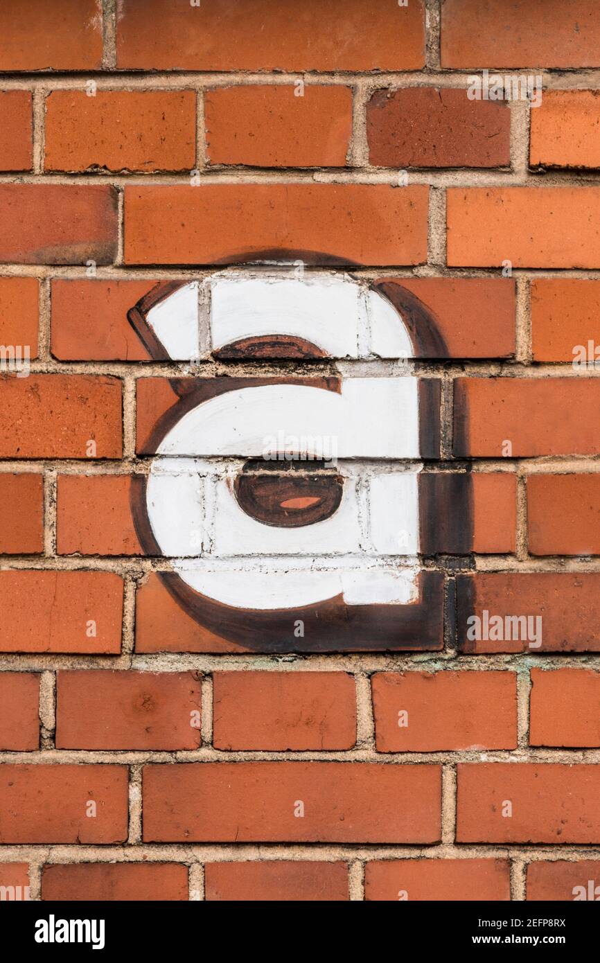 Brick font hi-res stock photography and images - Alamy