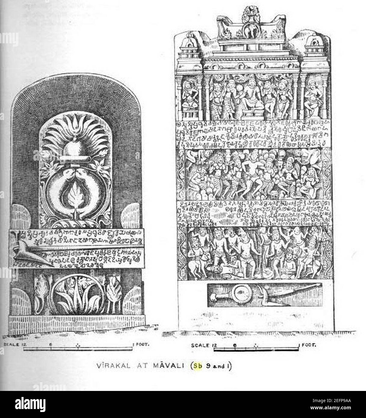 Old Kannada inscription (left-800AD and right-797 AD) of Rashtrakuta ...