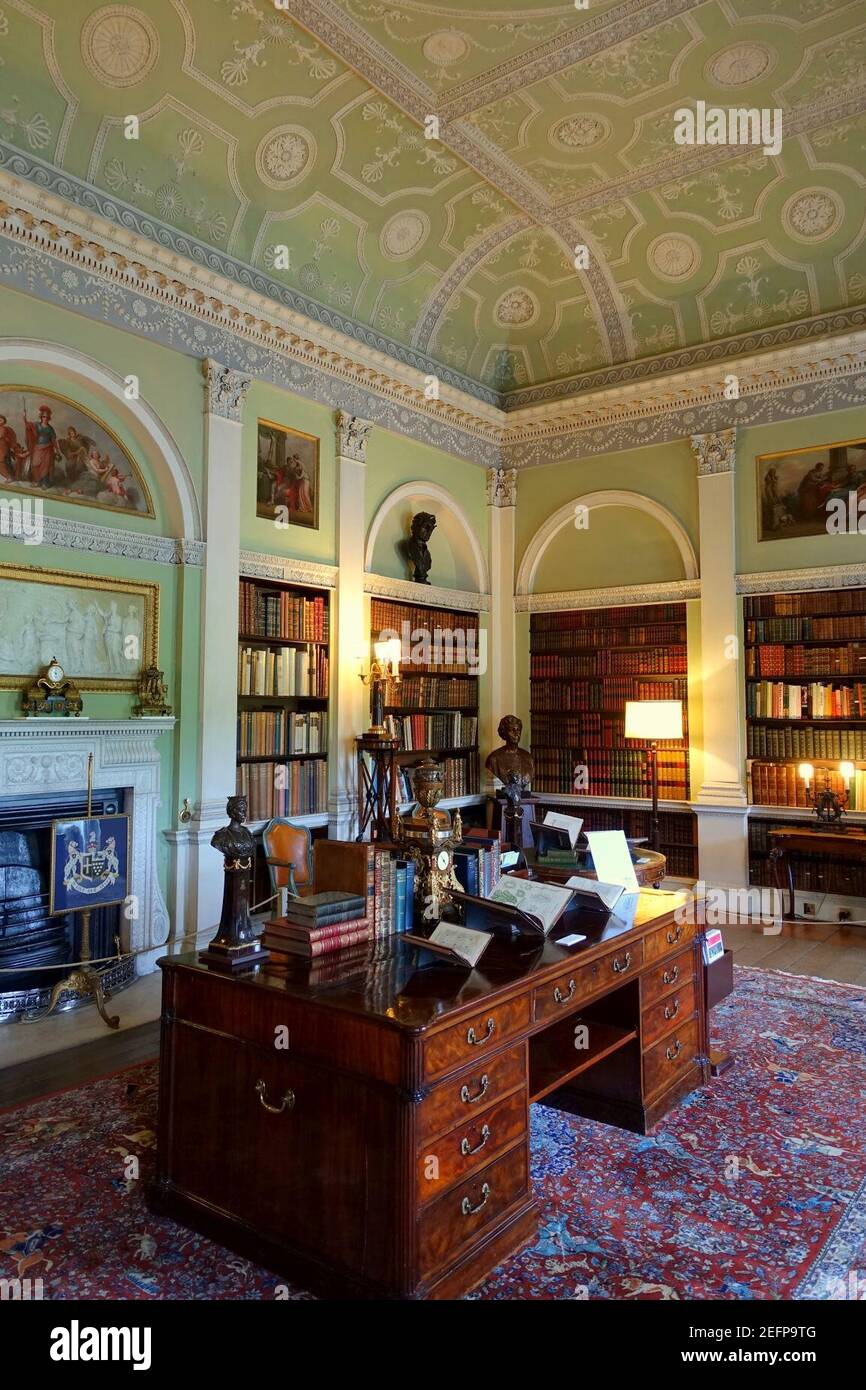 Old Library - Harewood House - West Yorkshire, England Stock Photo - Alamy