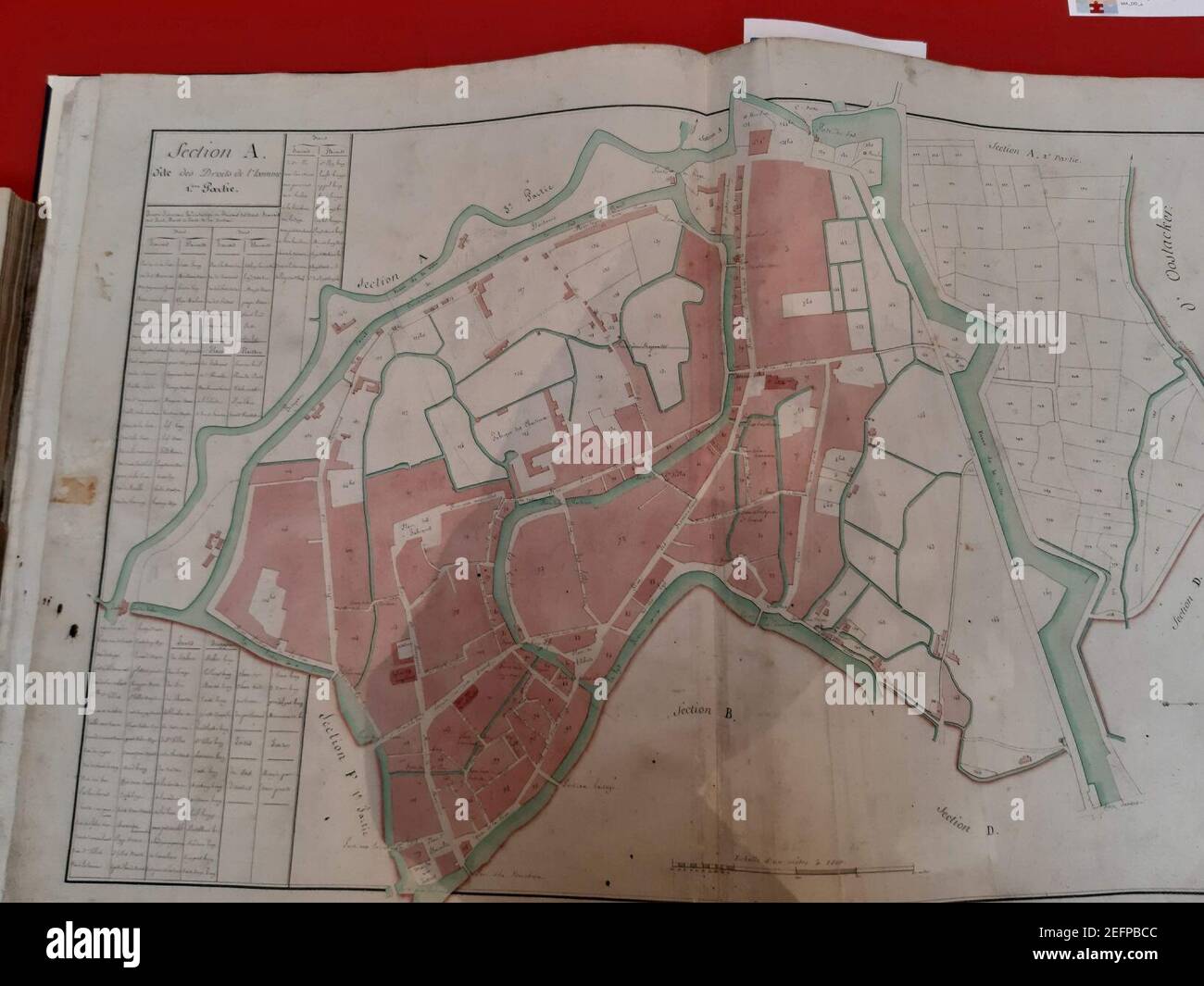 Old map of Ghent by Piéton en Boutique, 1809 15 Stock Photo - Alamy