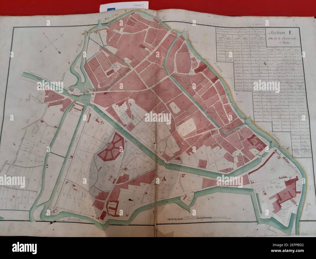 Old map of Ghent by Piéton en Boutique, 1809 24 Stock Photo - Alamy