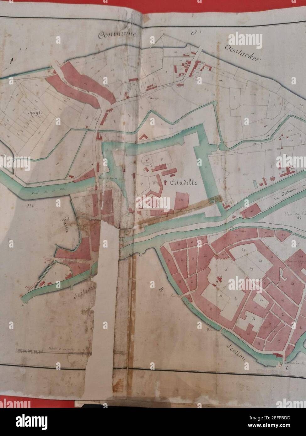 Old map of Ghent by Piéton en Boutique, 1809 19 Stock Photo - Alamy