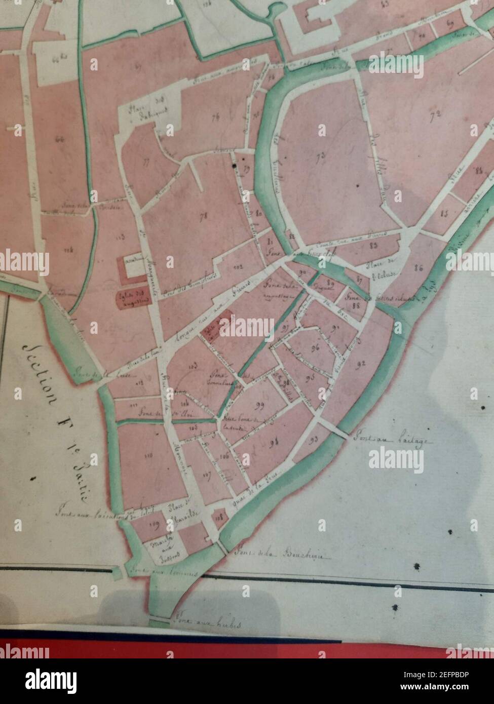 Old map of Ghent by Piéton en Boutique, 1809 16 Stock Photo - Alamy