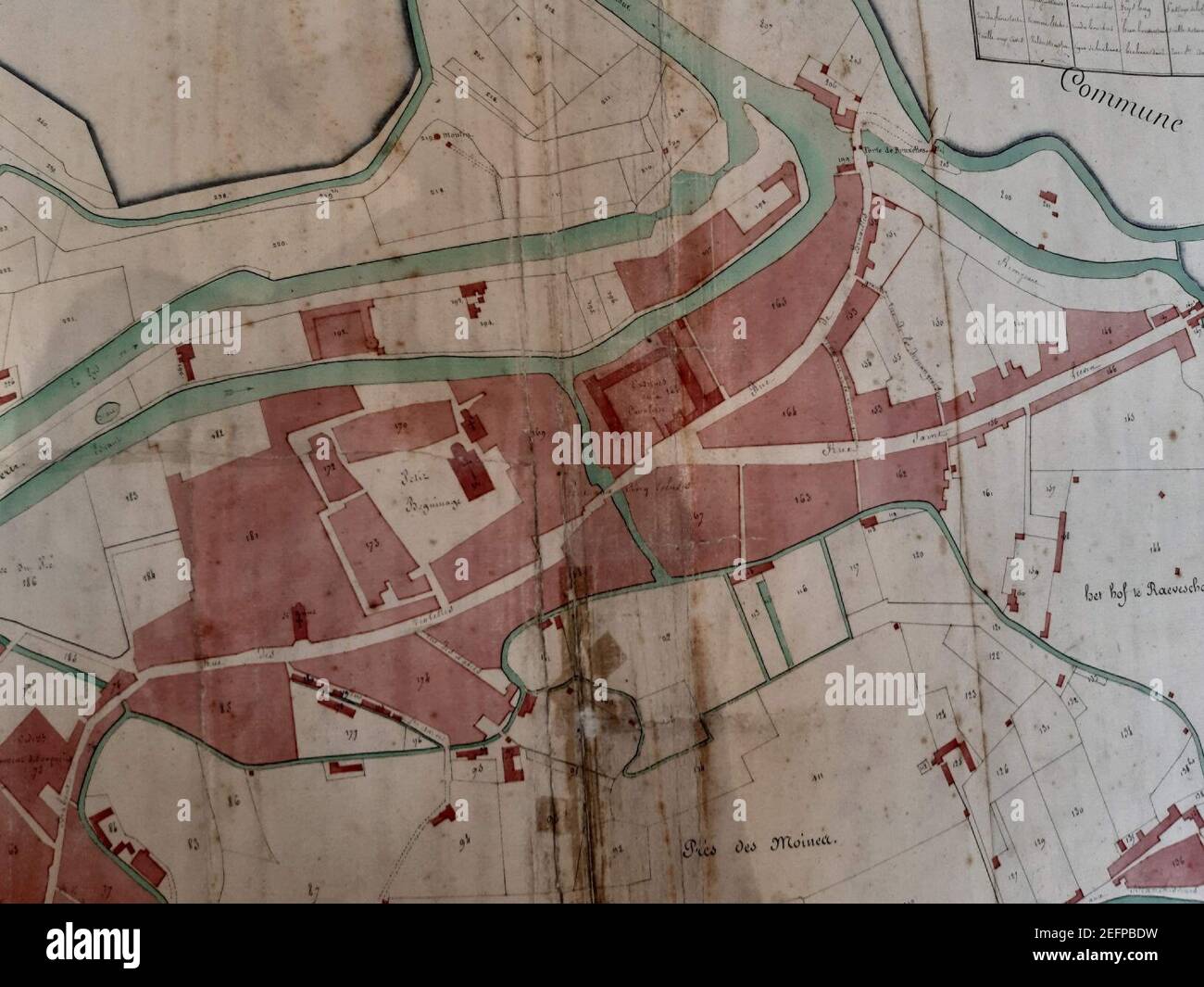 Old map of Ghent by Piéton en Boutique, 1809 21 Stock Photo - Alamy