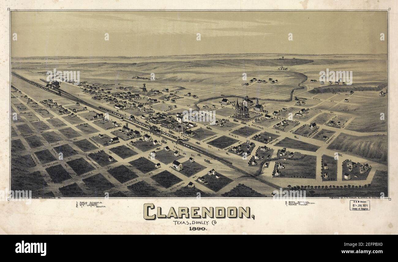 Clarendon map hi-res stock photography and images - Alamy
