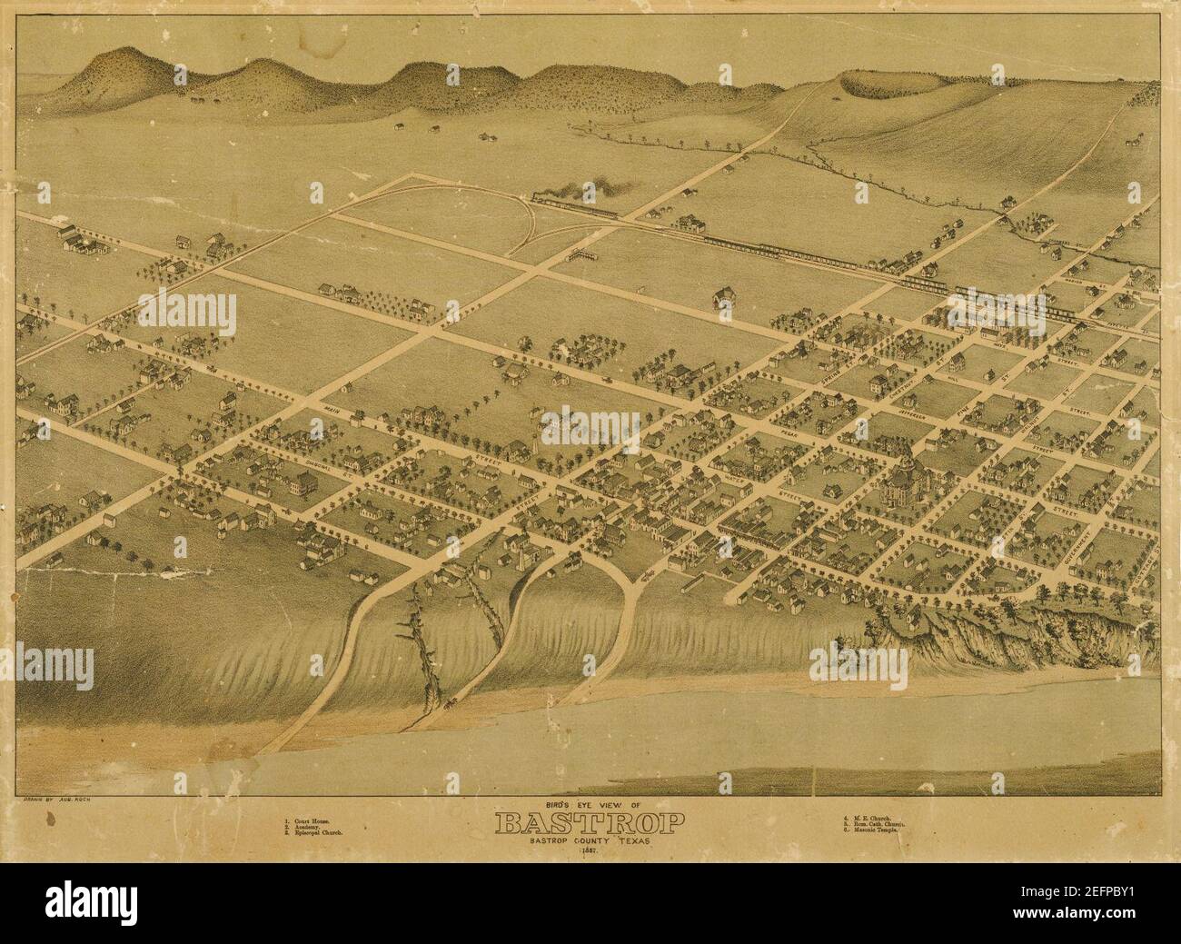 Bastrop map hi-res stock photography and images - Alamy