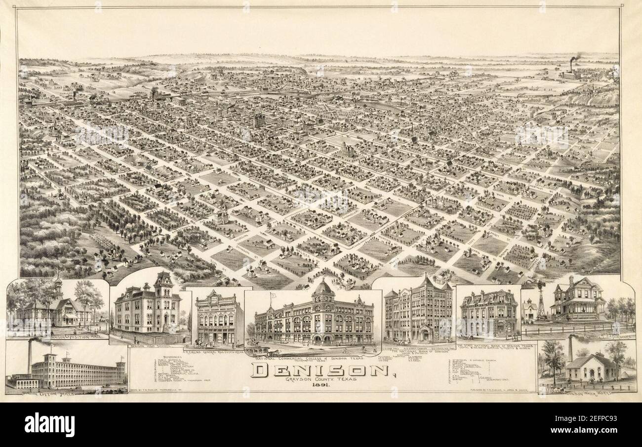 Denison map hi-res stock photography and images - Alamy
