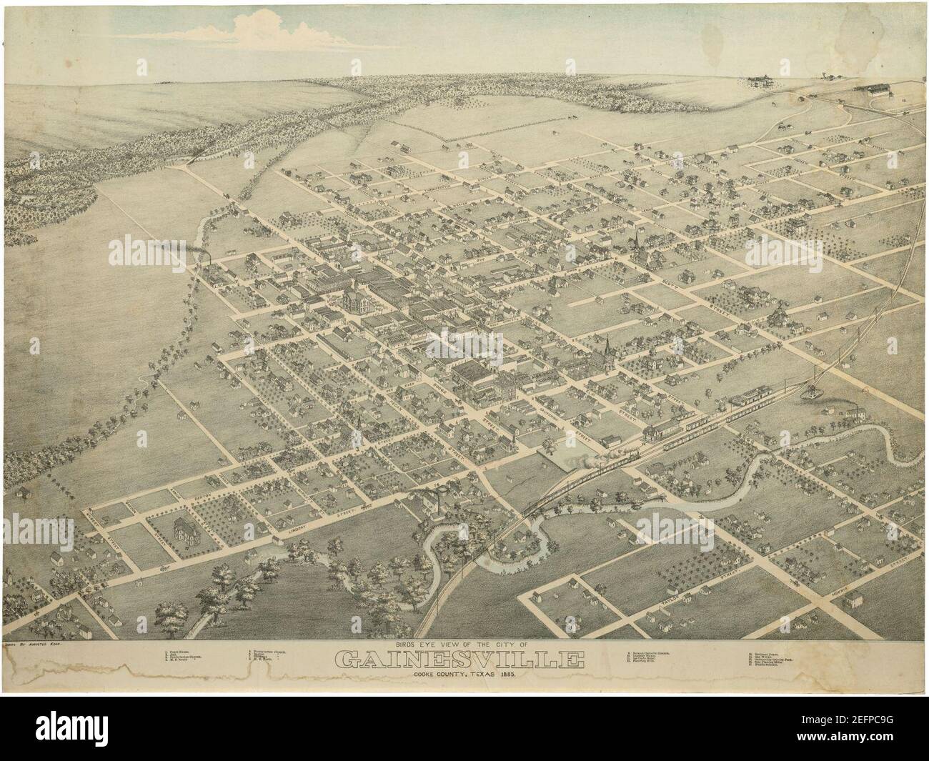 Gainesville map hi-res stock photography and images - Alamy