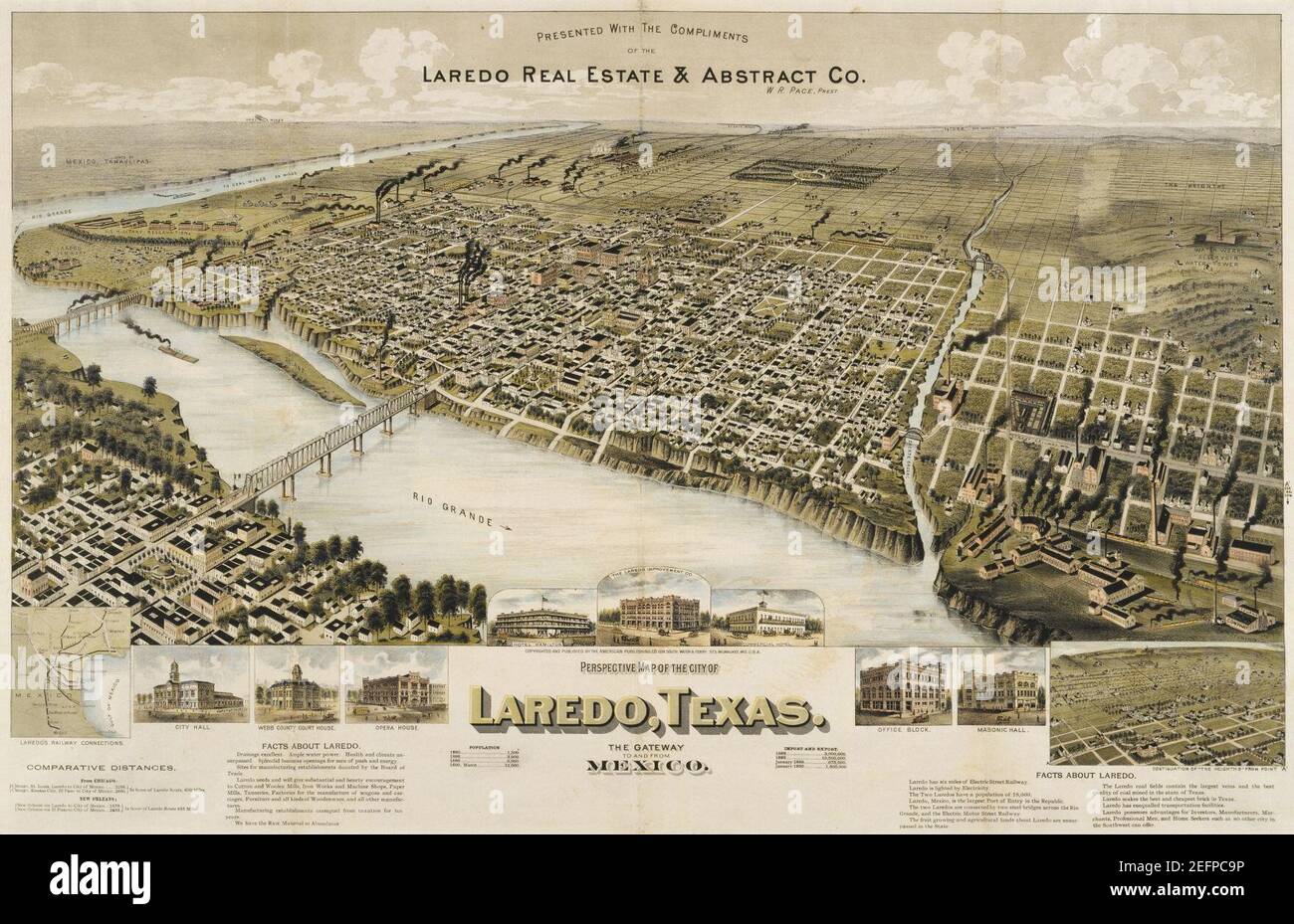 Laredo map hi-res stock photography and images - Alamy