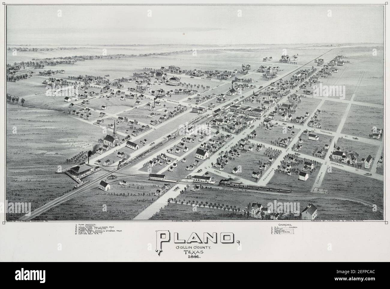Plano map hi-res stock photography and images - Alamy