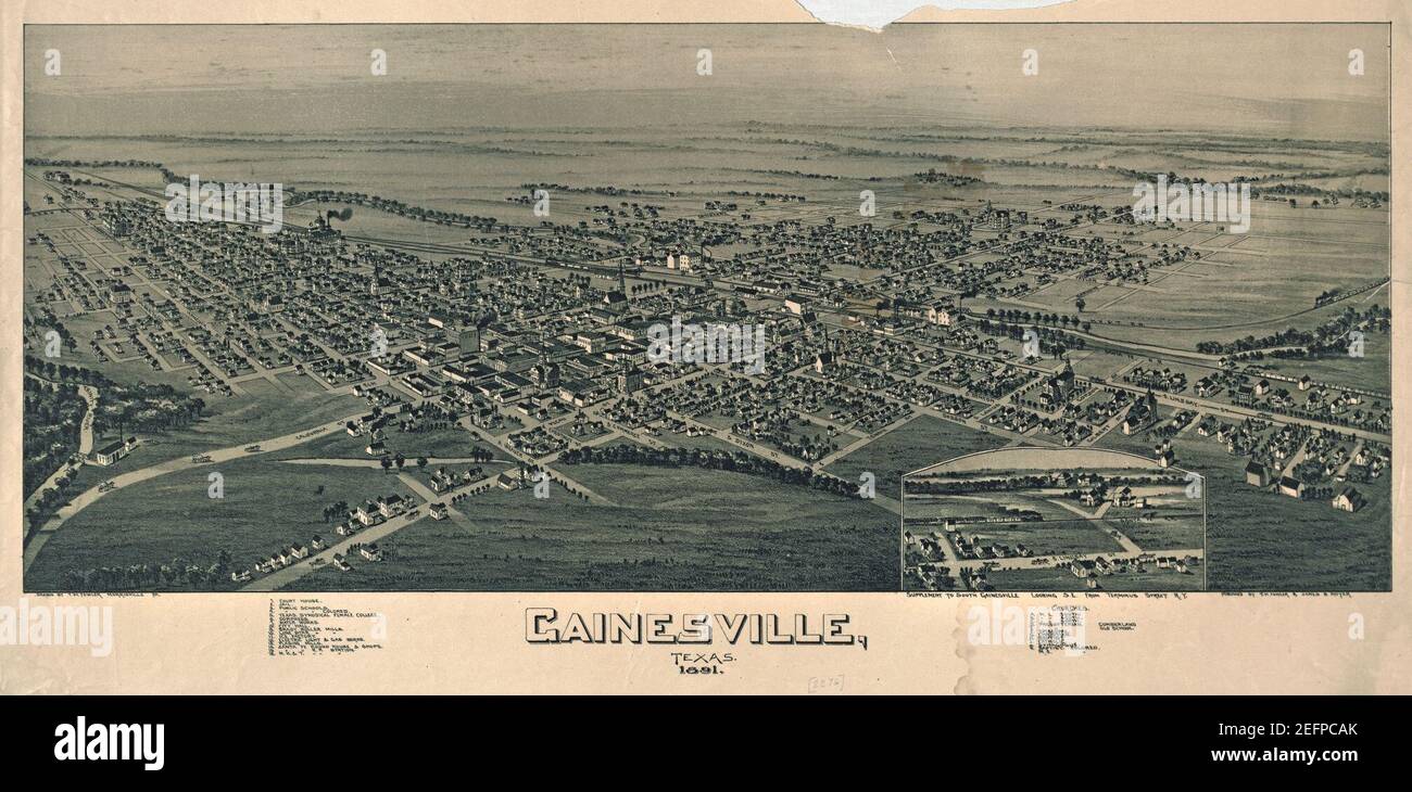 Gainesville map hi-res stock photography and images - Alamy