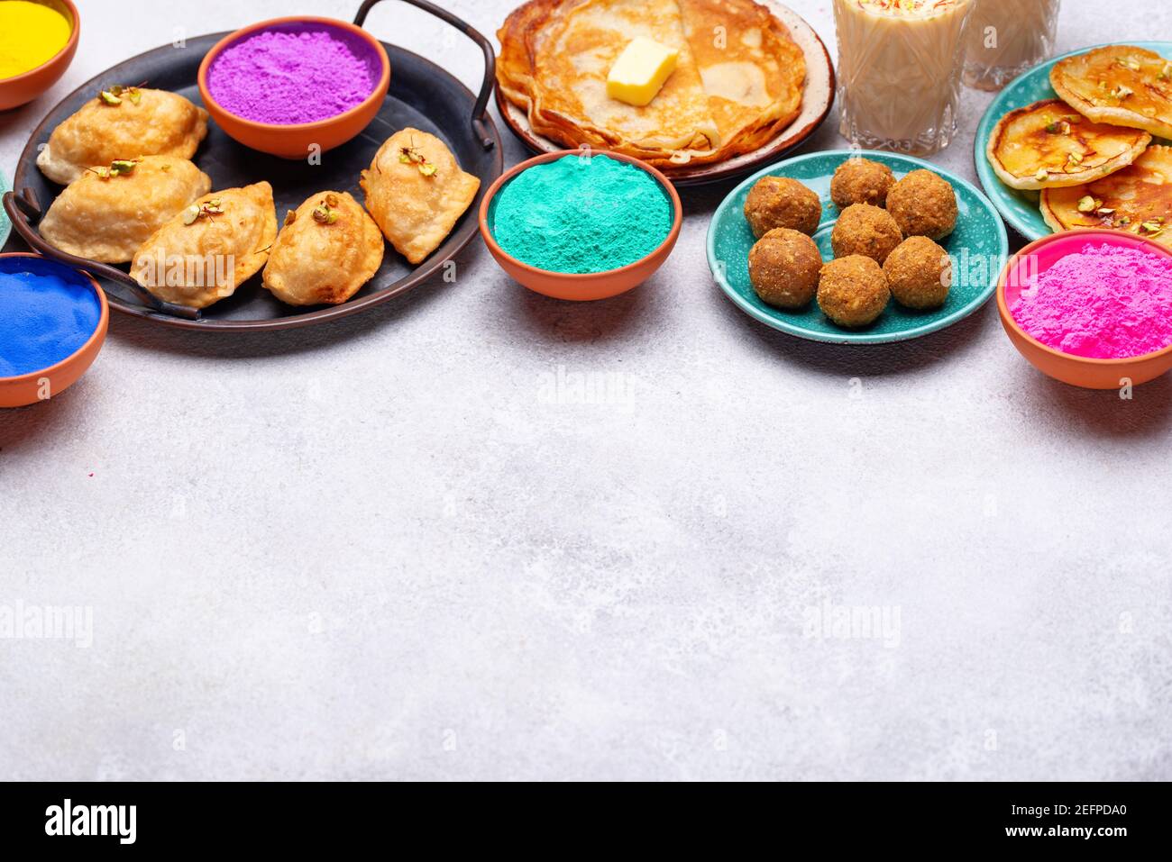 Traditional Indian Holi festival food Stock Photo - Alamy