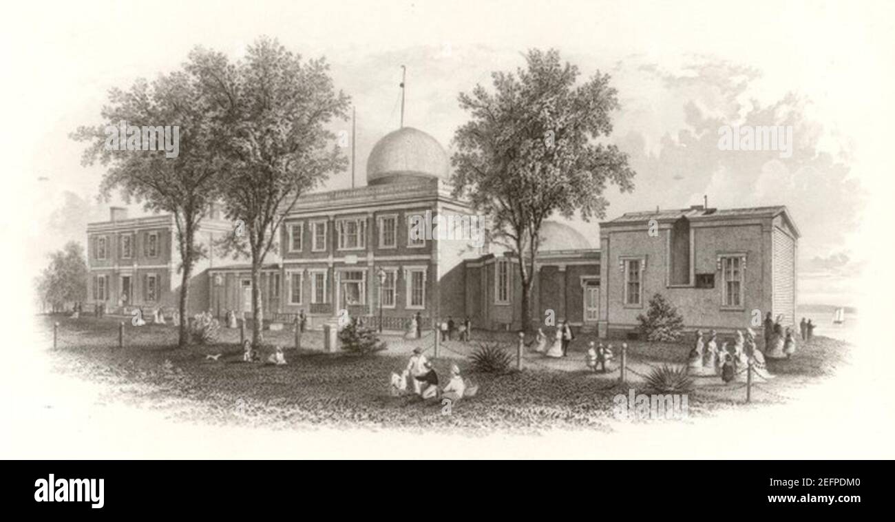 Old Naval Observatory Lithograph Stock Photo - Alamy