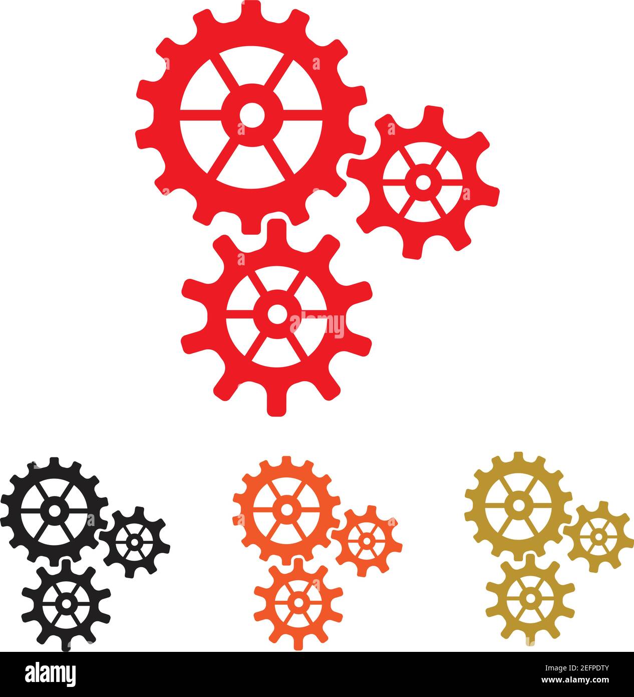 Gear Logo Template vector icon illustration design Stock Vector Image ...