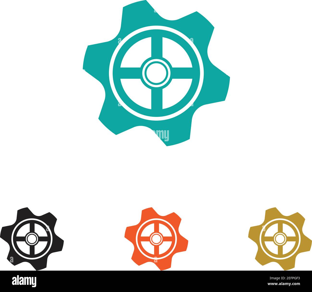 Gear Logo Template vector icon illustration design Stock Vector Image ...