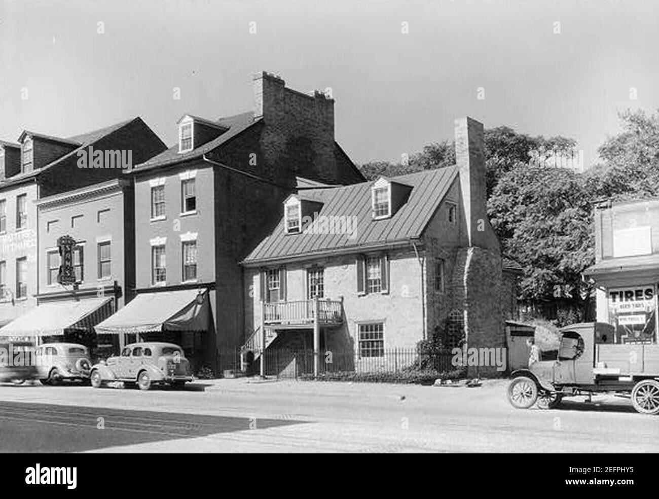 Old Stone House circa 1935 Stock Photo - Alamy