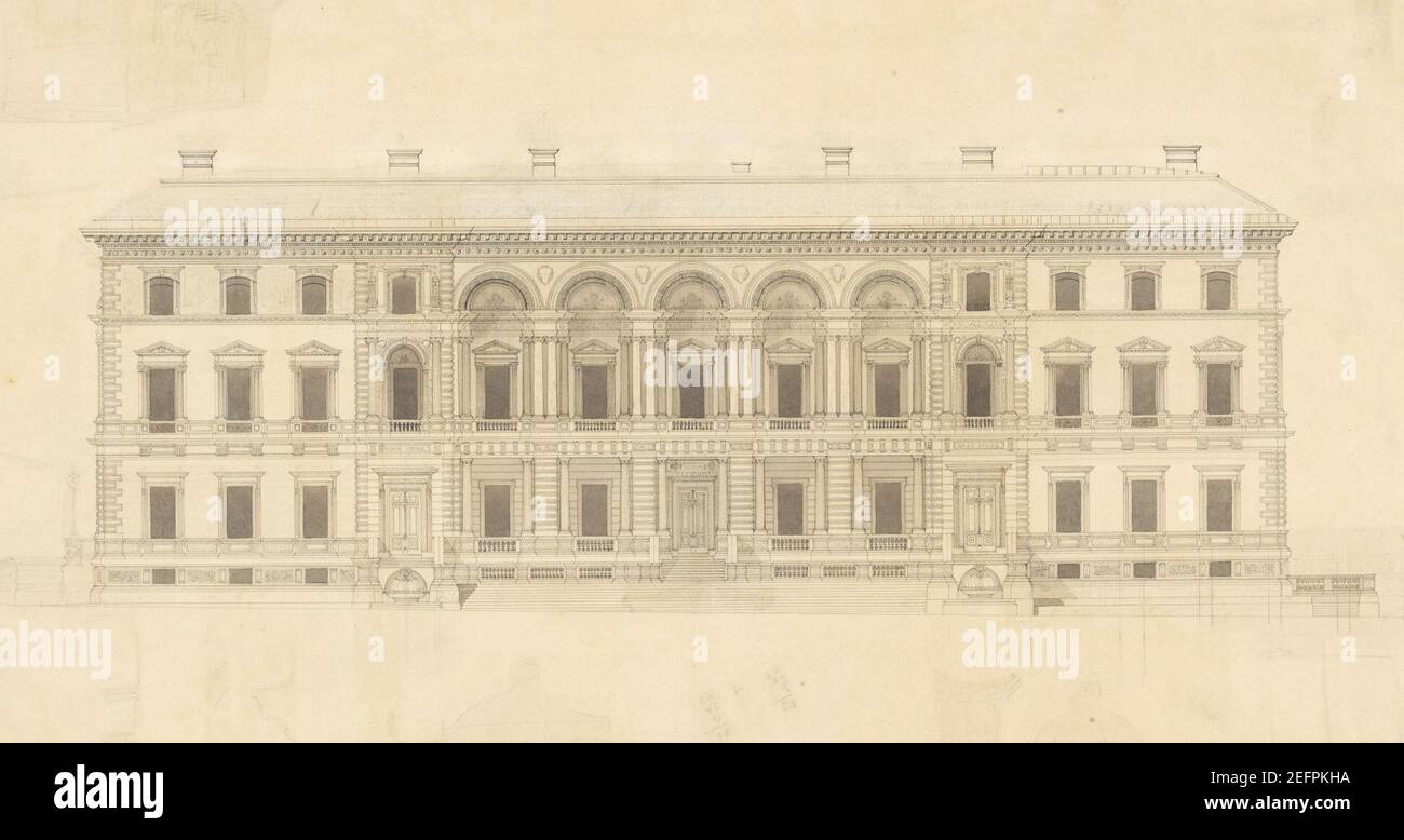 Old Treasury Building facade Stock Photo - Alamy
