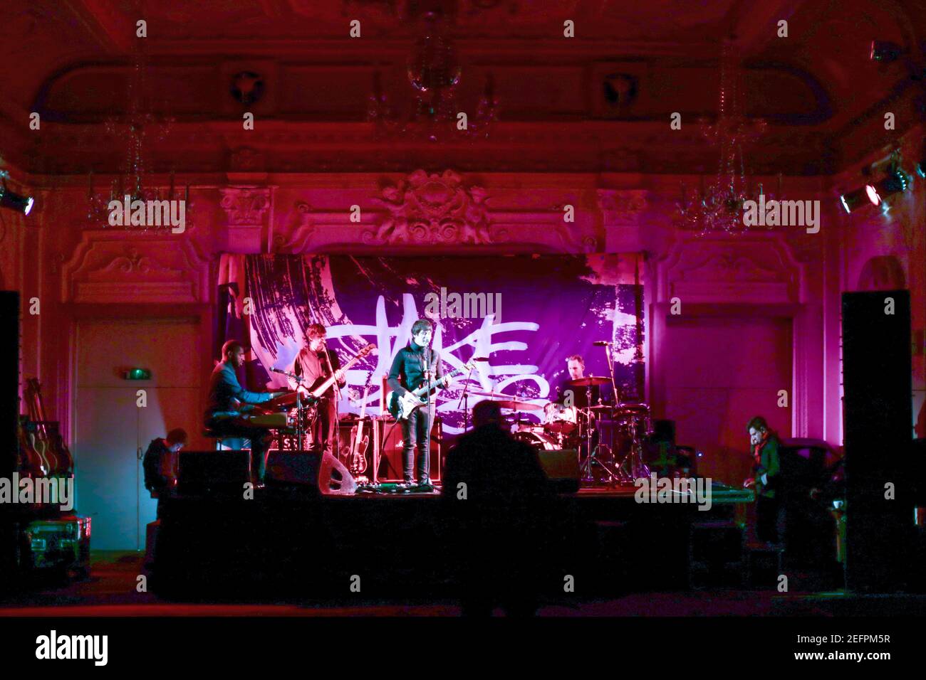 Jake Bugg and his band playing the final date of their four small ...