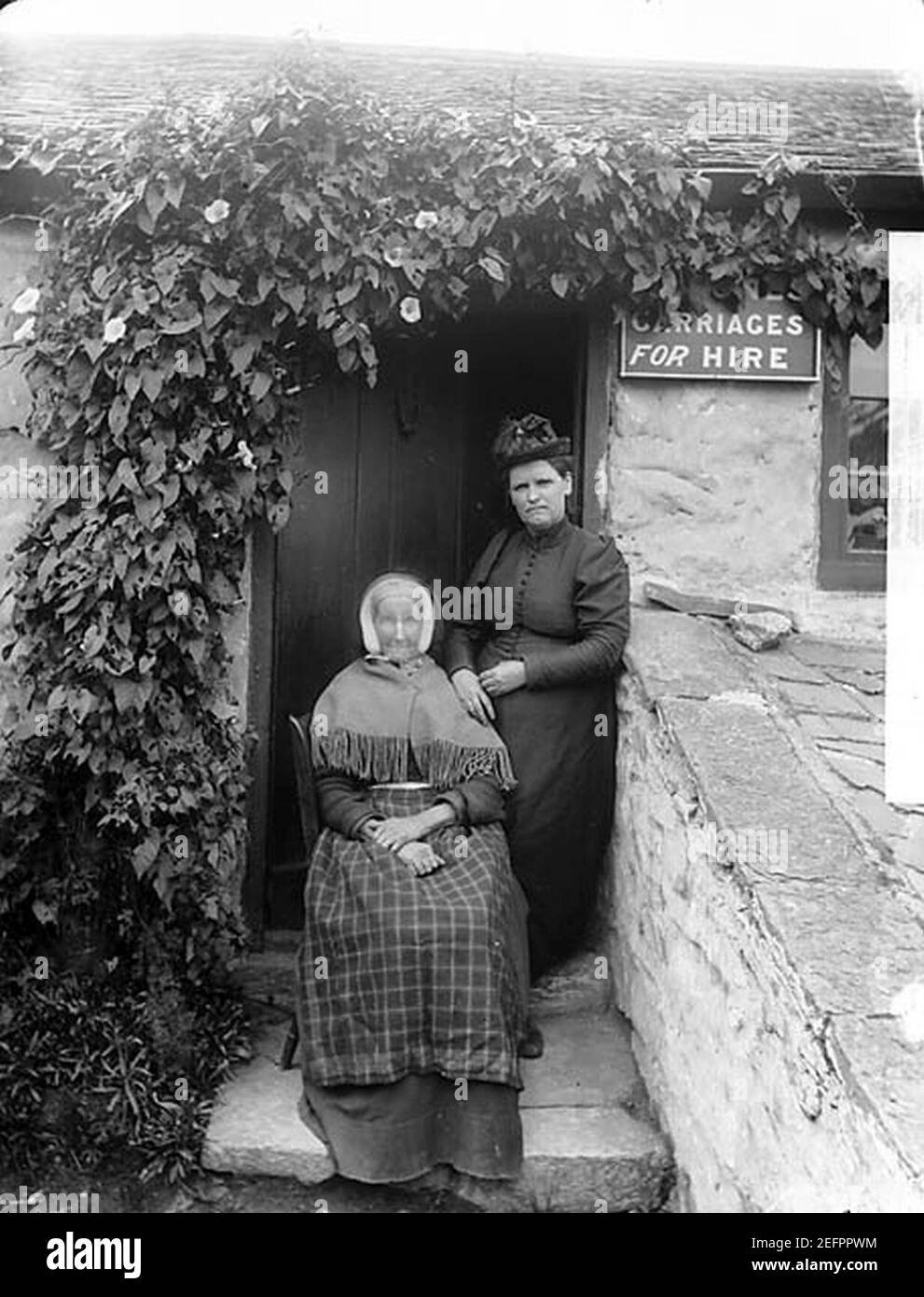 Old woman, Prestatyn Stock Photo - Alamy