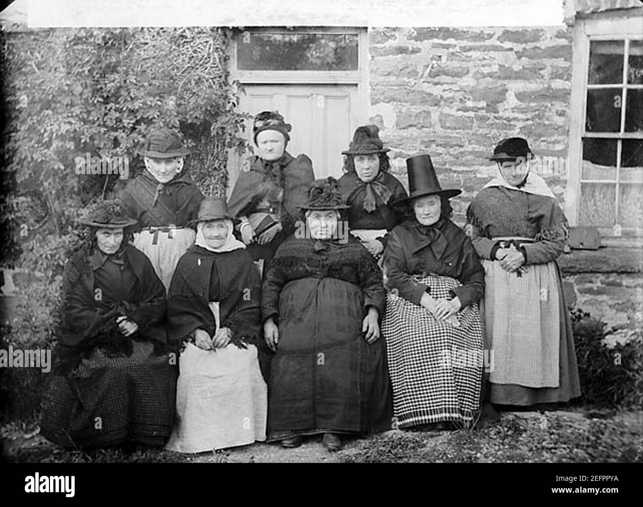 Old women, Llangeitho Stock Photo - Alamy