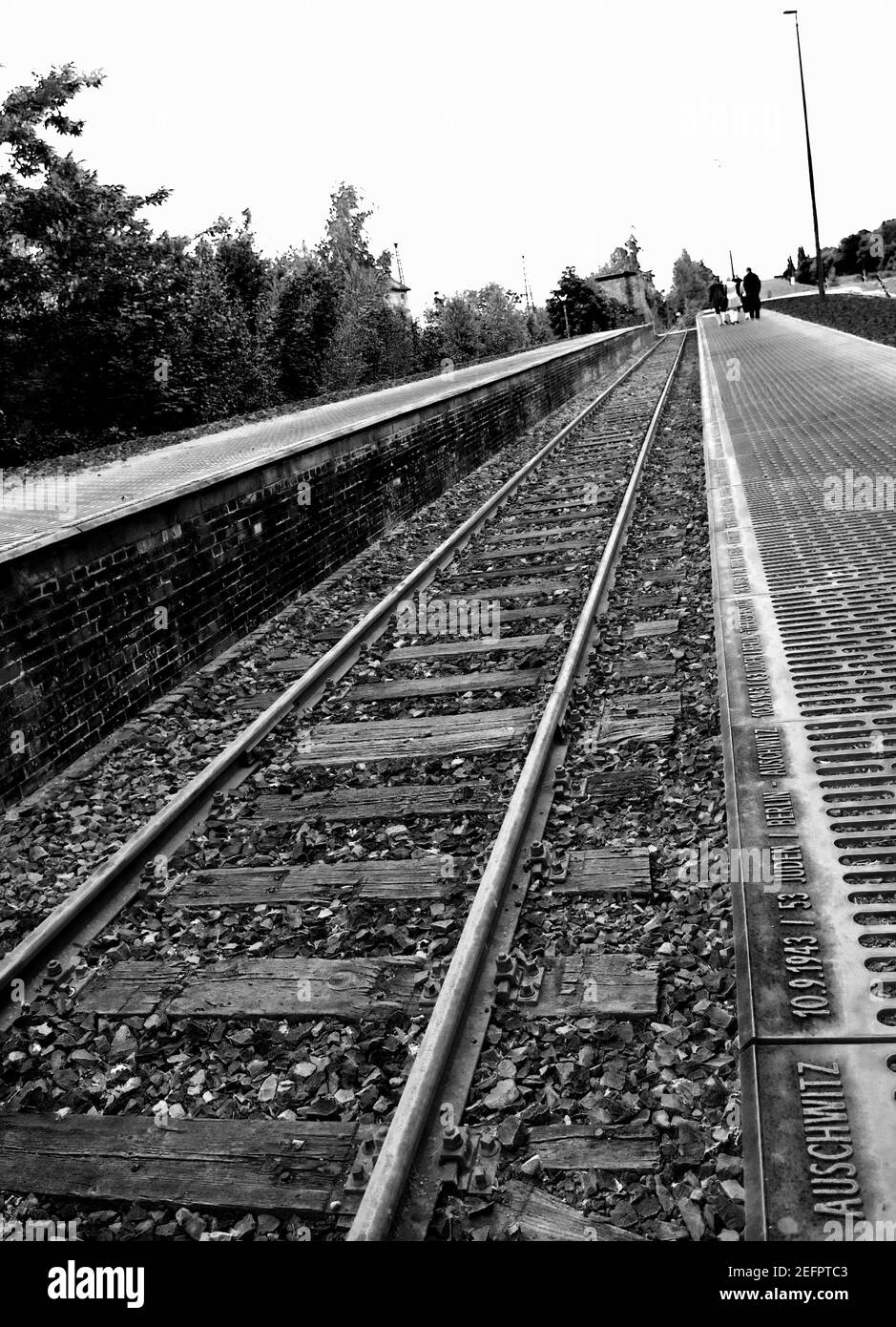 Track 17 Memorial at Grunewald train station, in Berlin, Germany Stock ...
