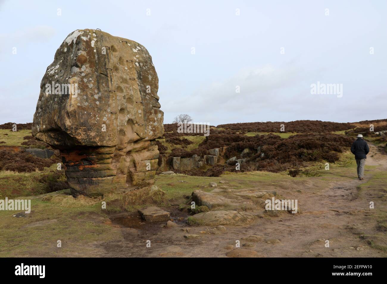 Cork Stone on Stanton Moor which is a Scheduled Ancient Monument in the ...