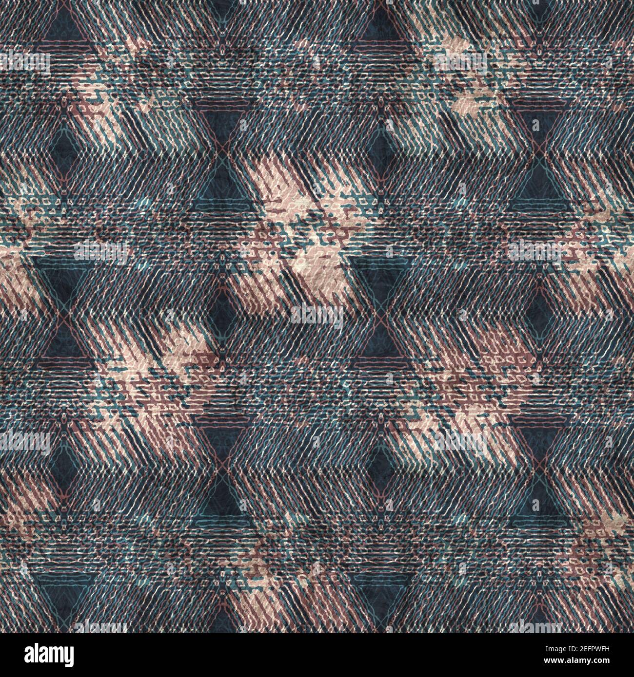 Seamless blue pink cream and navy surface pattern Stock Photo - Alamy