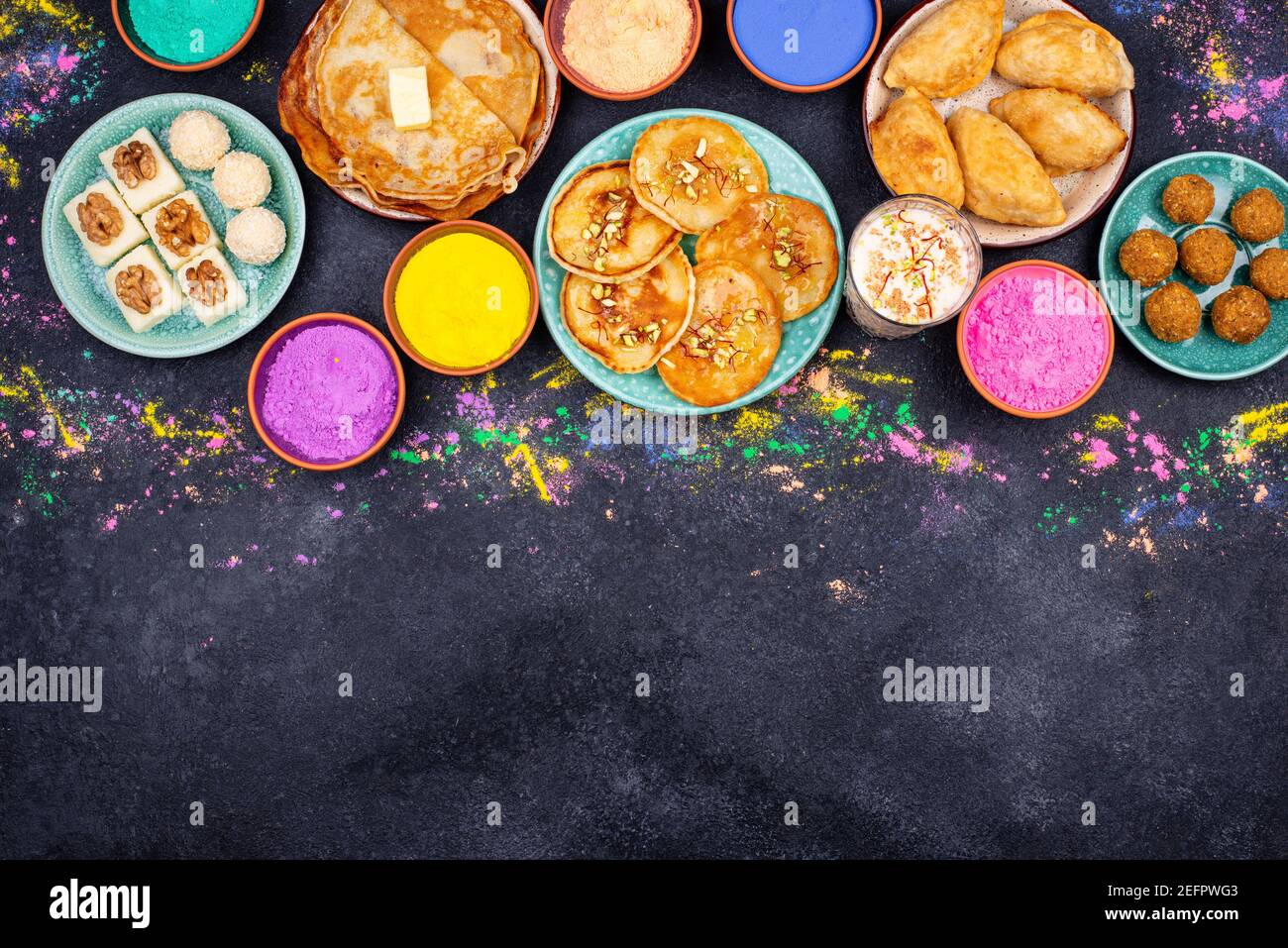Traditional Indian Holi festival food Stock Photo - Alamy