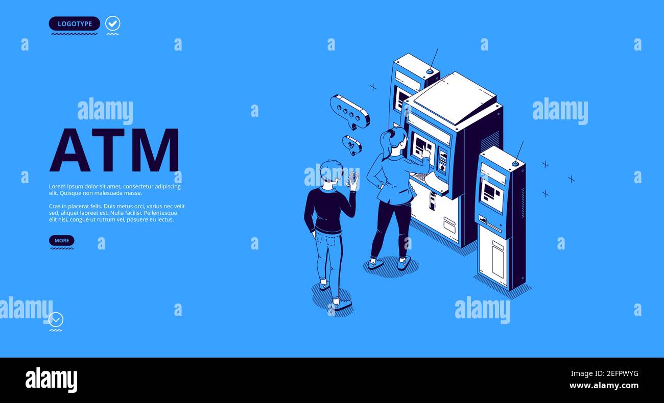 Bank teller and customer line hi-res stock photography and images - Alamy