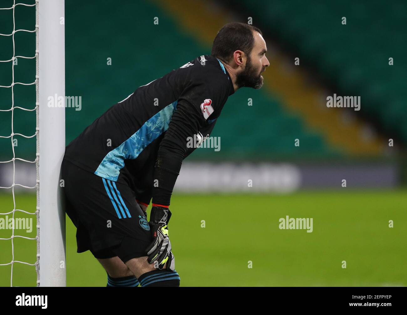 Aberdeen goalkeeper Joe Lewis during the Scottish Premiership match at ...