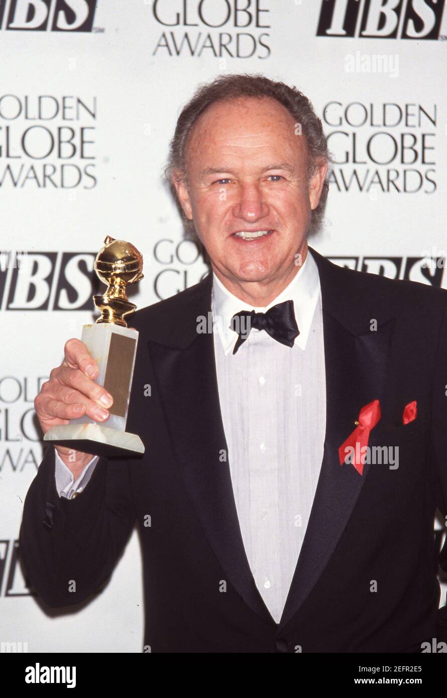 Gene Hackman attends 50th Annual Golden Globe Awards on January 23, 1993 at the Beverly Hilton ...