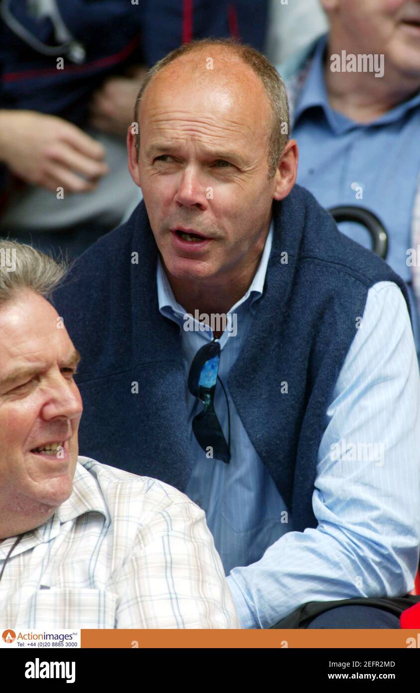 Southamptons sir clive woodward watches from the stands hi-res stock ...