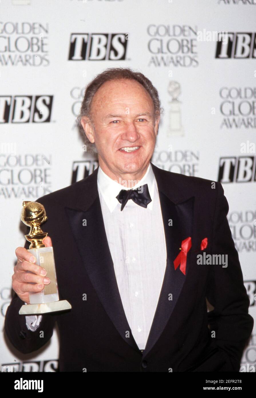 Gene Hackman attends 50th Annual Golden Globe Awards on January 23, 1993 at the Beverly Hilton ...