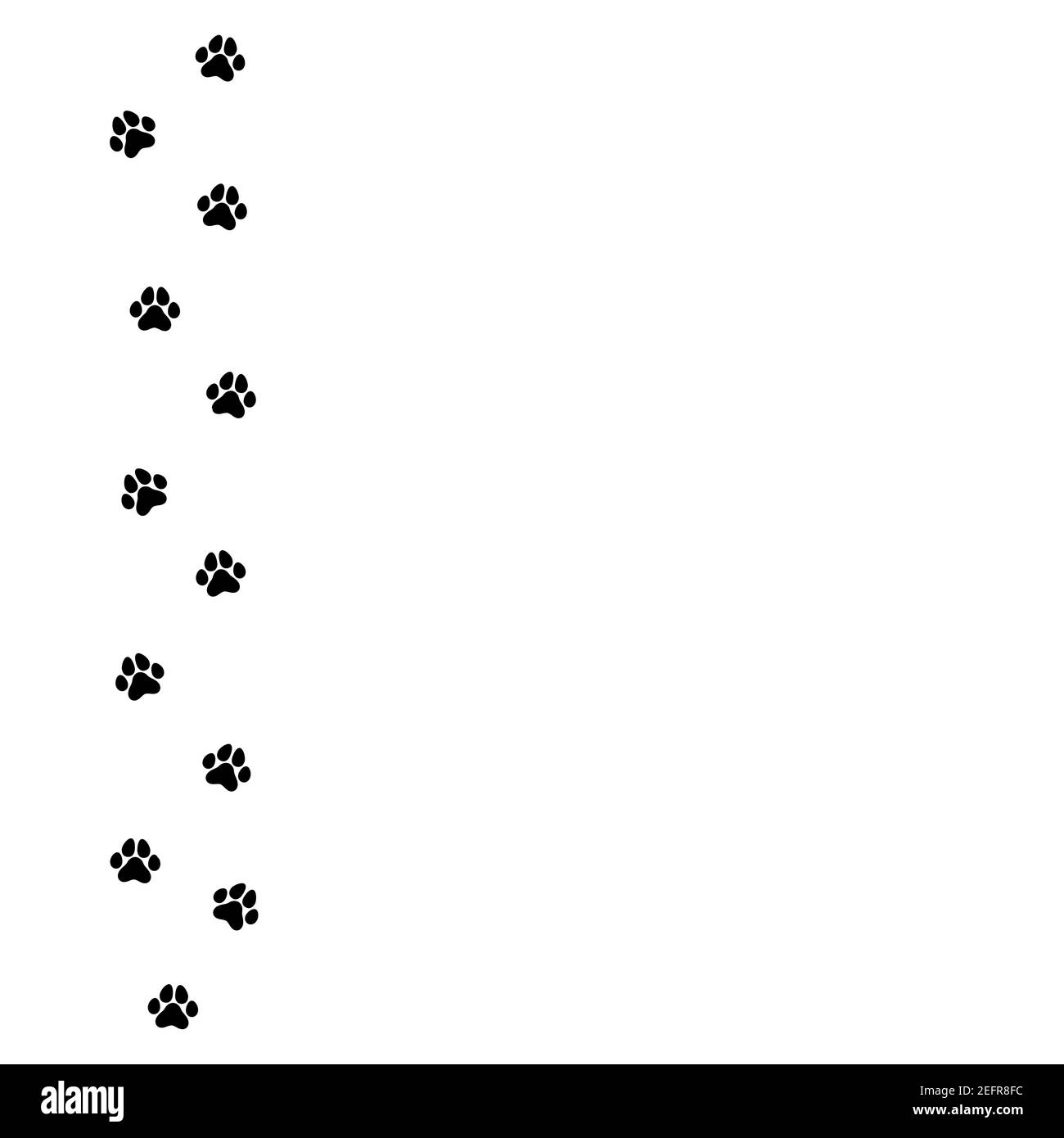 black cat trace. icon isolated on white. Vector flat illustration ...