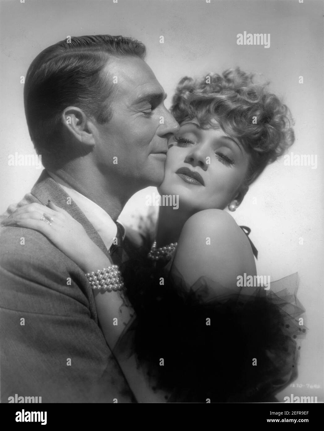 RANDOLPH SCOTT and MARLENE DIETRICH posed publicity portrait for ...