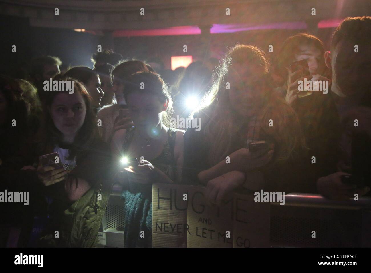 Fans at the War Child benefit gig at St John at Hackney Church in ...