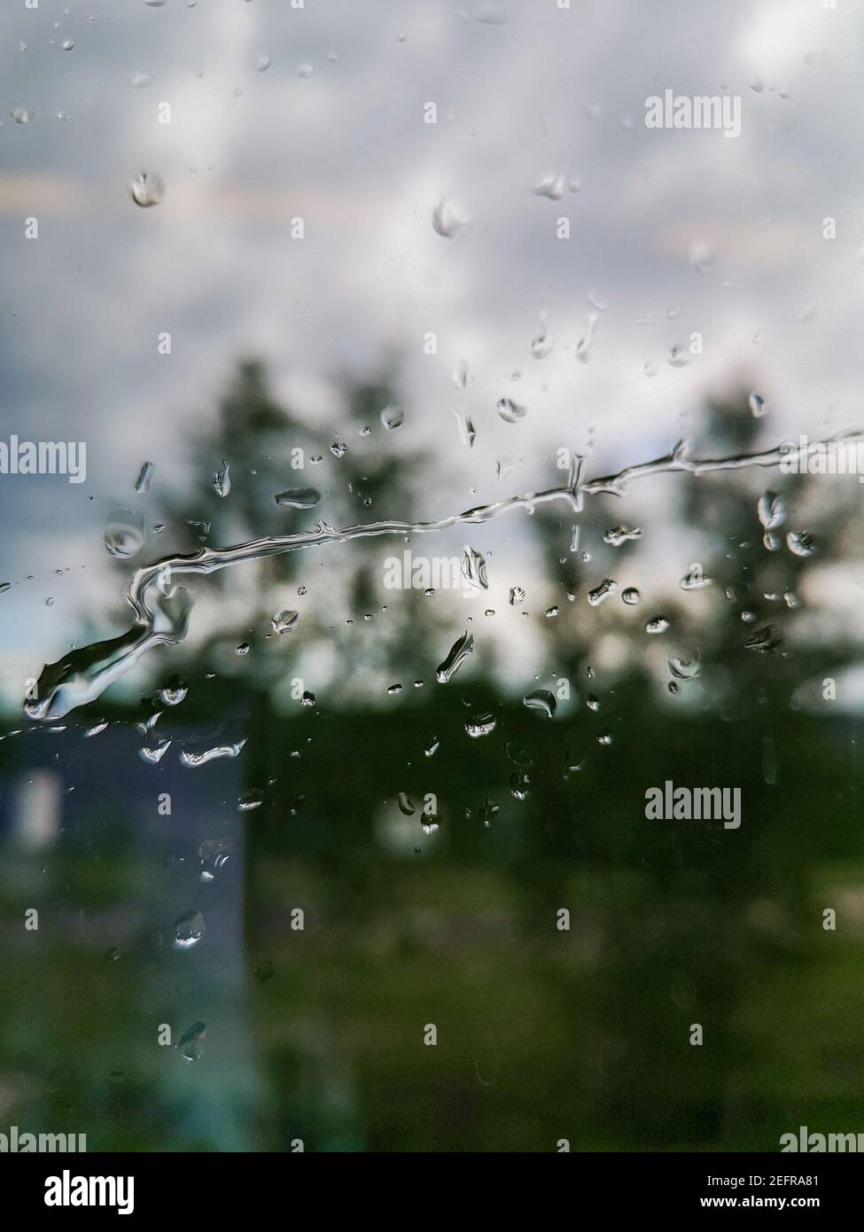 Train window rain hi-res stock photography and images - Alamy