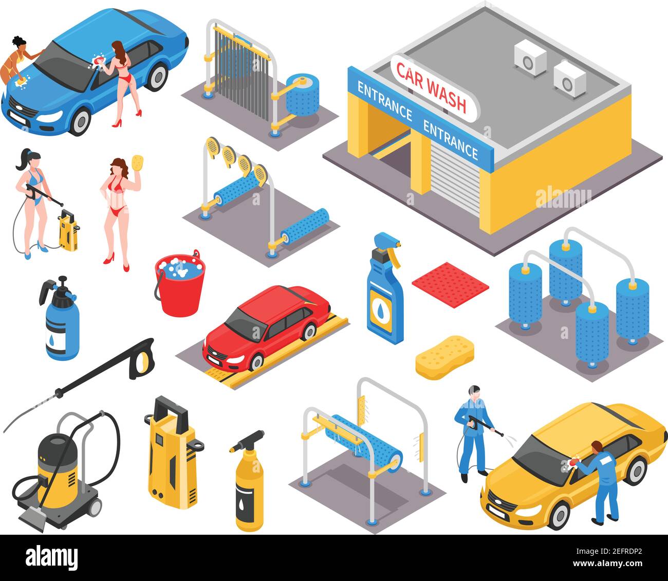 Bikini car wash Cut Out Stock Images & Pictures - Alamy