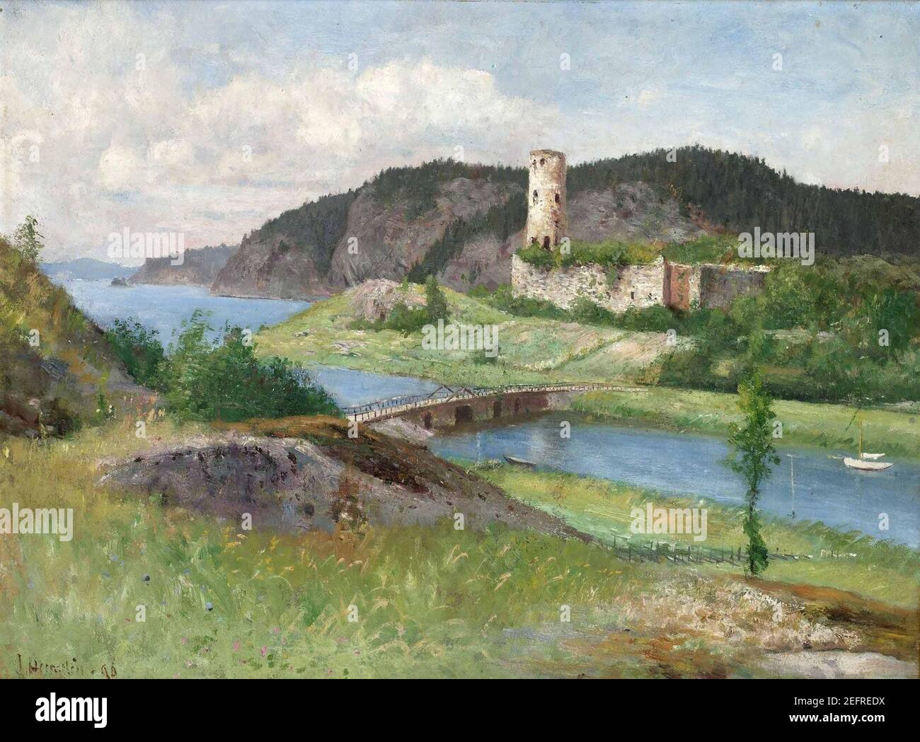 Olof Hermelin - Stegeborgs Slottsruin Stock Photo - Alamy