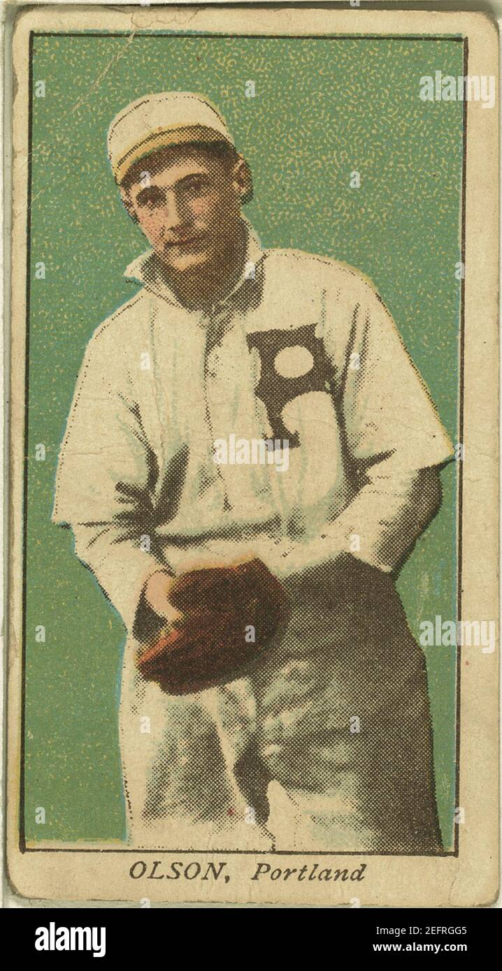 Olson, Portland Team, baseball card portrait Stock Photo - Alamy