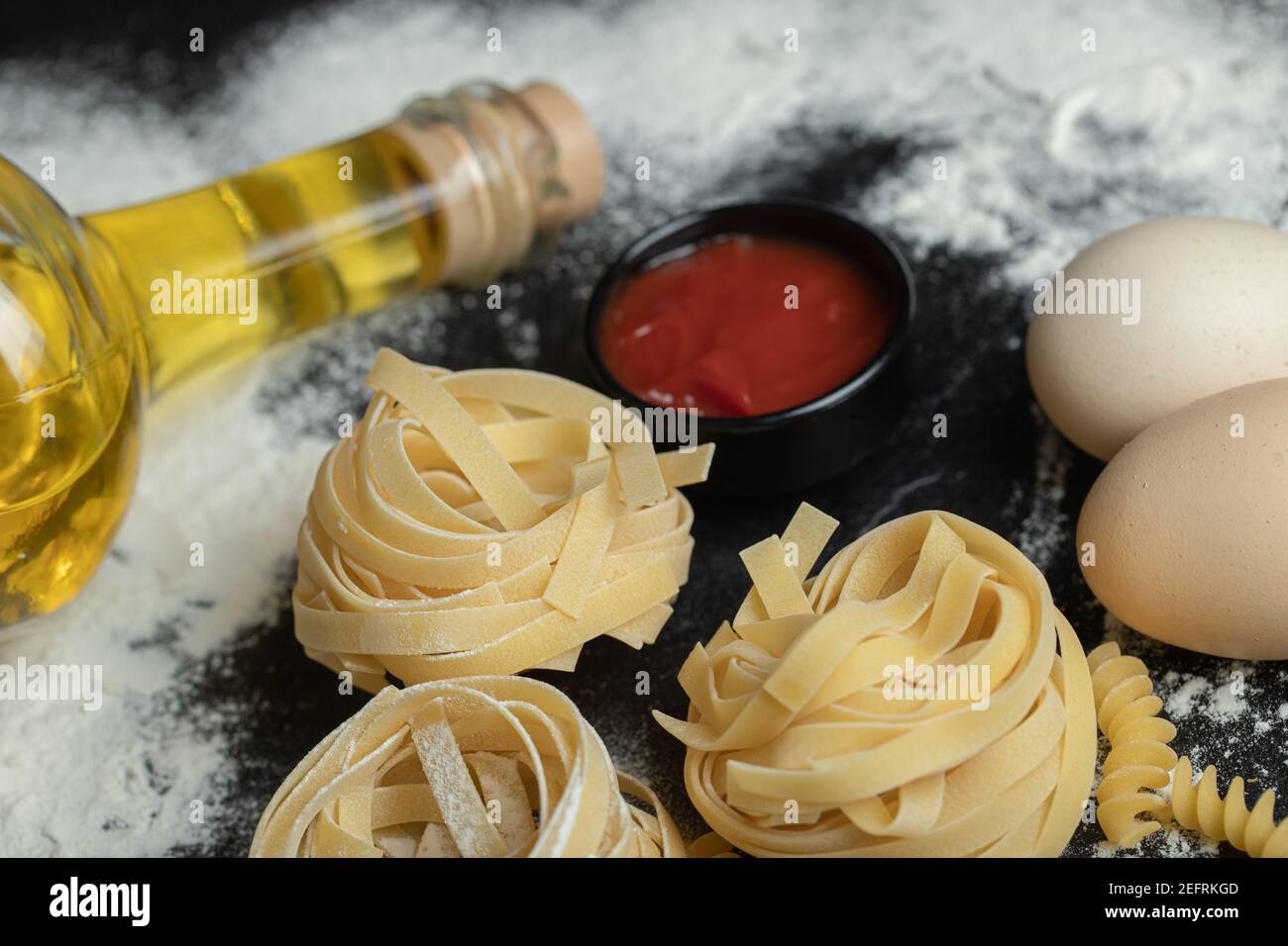 Food flour flour noodles pasta hi-res stock photography and images - Alamy