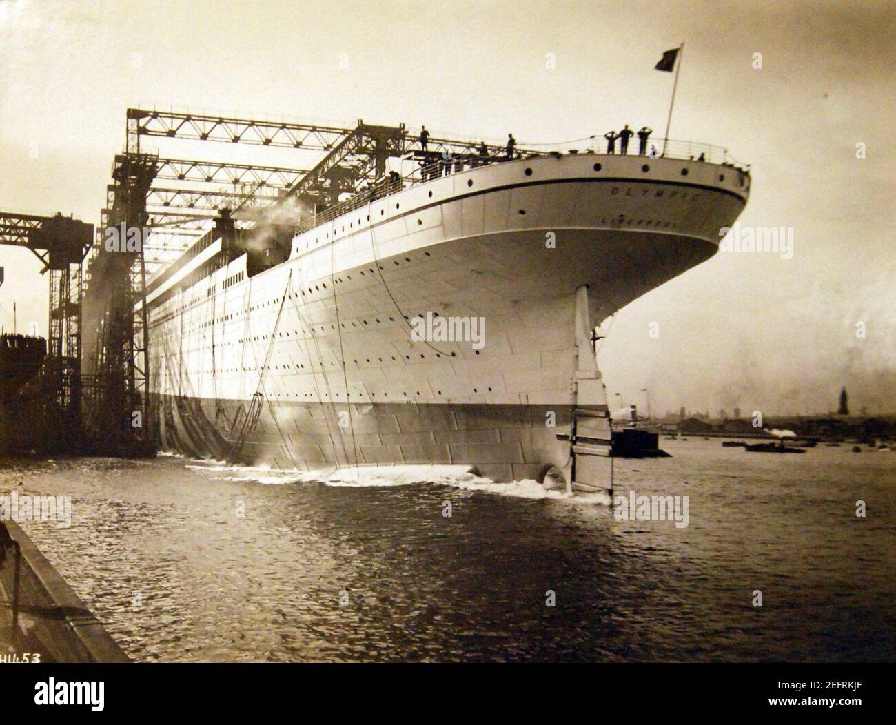 Olympic Stern during Launch Stock Photo - Alamy