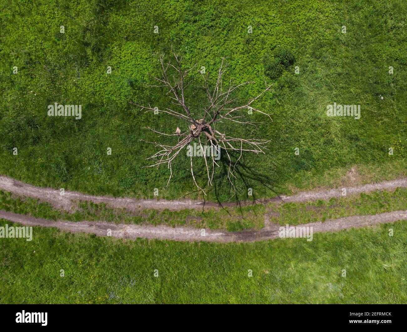 Drone top view ground hi-res stock photography and images - Alamy