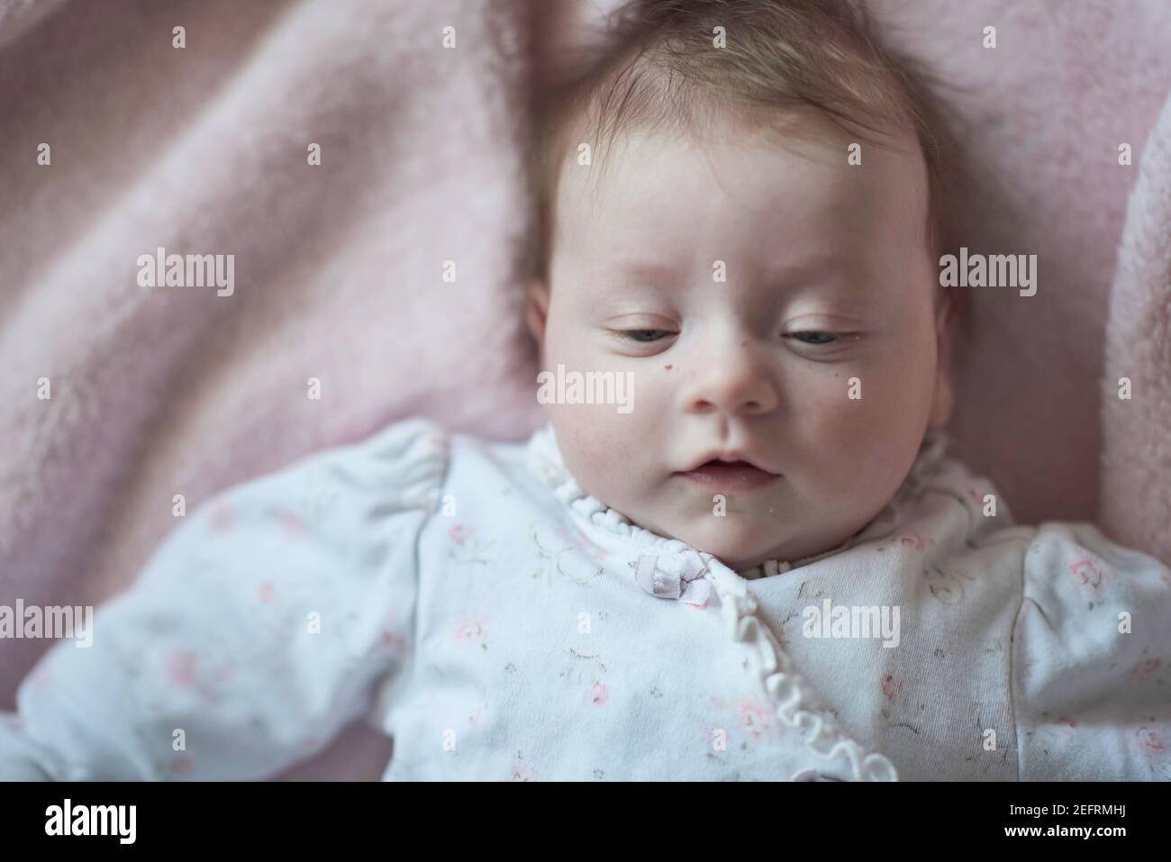 happy newborn little baby smilling Stock Photo - Alamy